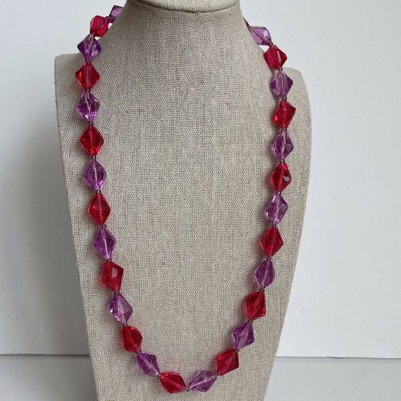 West Germany | Jewelry | Vintage W Germany Signed Pink Lucite Beaded ...